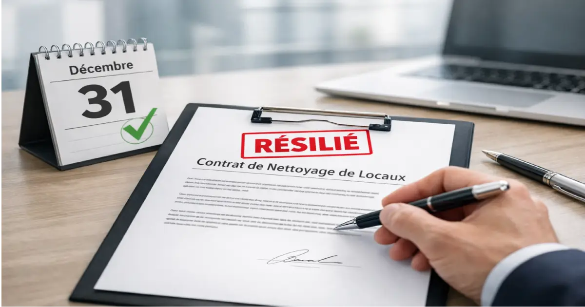 Résilier un contrat de nettoyage de locaux : guide complet 2026